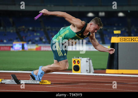 YOKOHAMA, JAPAN - MAY 10: Emile Erasmus of South Africa at the start of ...