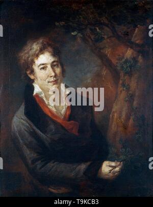Portrait of Ugo Foscolo (1778-1827), Italian writer Stock Photo - Alamy