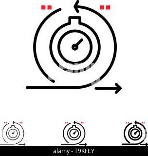 iteration cycle icon, black vector sign with editable strokes, concept illustration Stock Vector ...