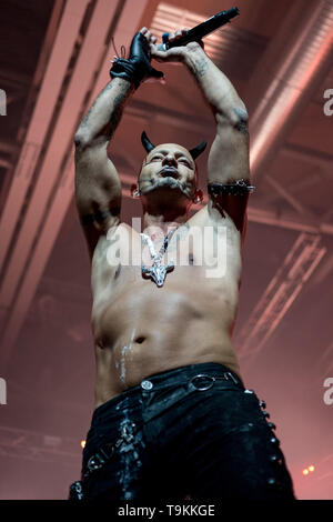 Norway, Stavanger - April 28, 2017. The German eurodance group 666 ...