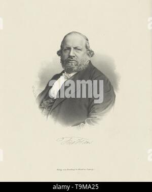 Portrait of the composer Ferdinand von Hiller (1811-1885). Museum ...