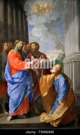 The Delivery of the Keys, or Christ Giving the Keys to Saint Peter is a ...
