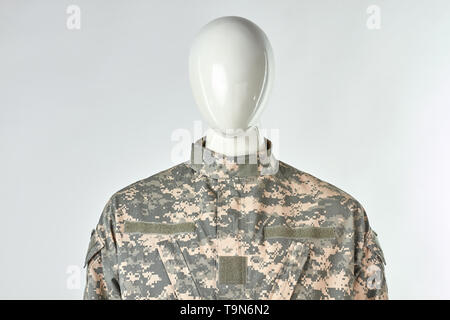 Mannequin wearing military camouflage equipment Stock Photo - Alamy