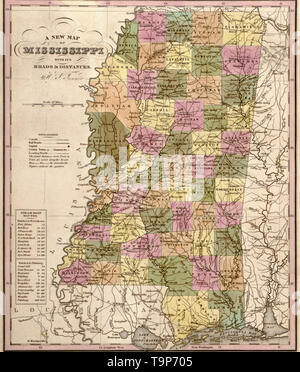 Map of the United States of America, 1844 Stock Photo - Alamy