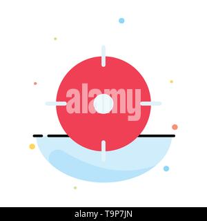 Simple circle target template. Bullseye symbol Stock Vector Art ...