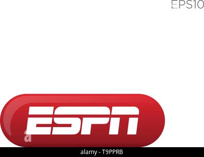 espn broadcast logo icon symbol signs vector element isolated - vector ...