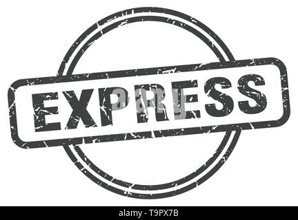 express stamp. express vintage gray label. Sign Stock Vector Image ...