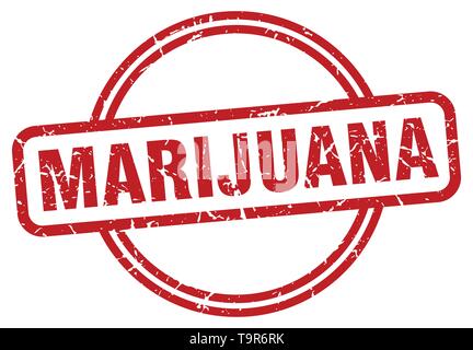 marijuana round vintage grunge stamp Stock Vector Image & Art - Alamy