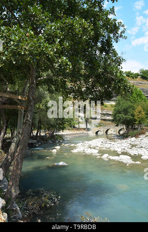 Haliacmon river at Nestorio in Kastoria, Greece Stock Photo - Alamy