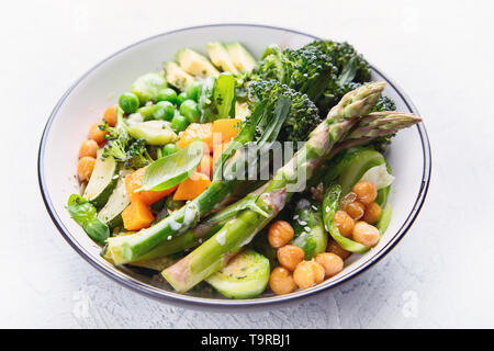 Clean and balanced healthy food concept. Healthy lunch. Fried chicken ...