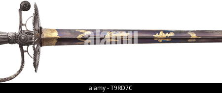 A French small-sword with cut-steel hilt and scabbard, circa 1800 ...