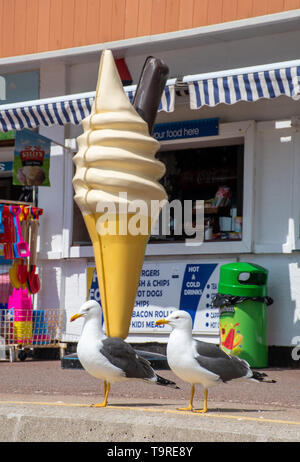 Clacton Essex United Kingdom -10 May 2019: Detail of model garden in ...