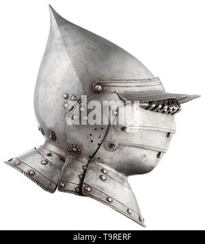 A South German burgonet with pivoted bevor, probably from Augsburg ...
