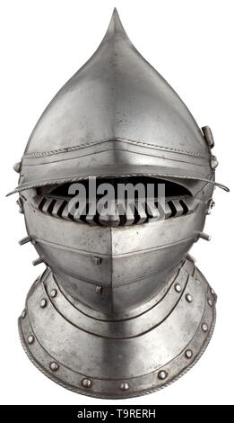 A South German burgonet with pivoted bevor, probably from Augsburg ...