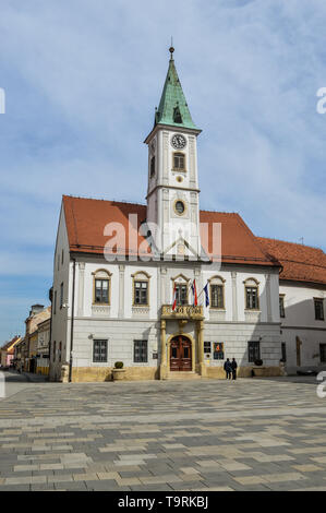 Street of historical town Varazdin, Croatia Stock Photo - Alamy