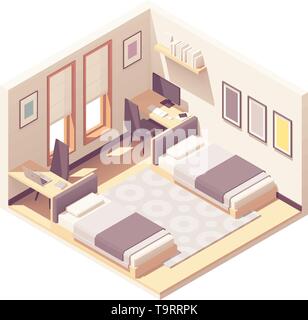 Student dorm room Stock Vector Image & Art - Alamy