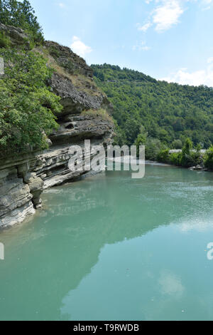 Haliacmon river at Nestorio in Kastoria, Greece Stock Photo - Alamy