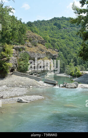 Haliacmon river at Nestorio in Kastoria, Greece Stock Photo - Alamy