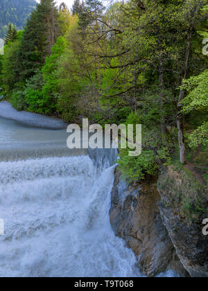 Lechfall bei Füssen, Ostallgäu, Schwaben, Bayern, Deutschland Stock ...