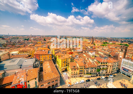 Breathtaking panoramic view of the roofs of Verona Stock Photo - Alamy