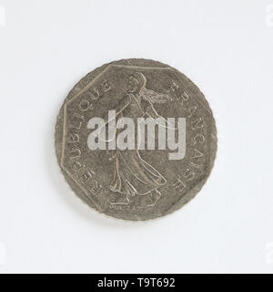 French 2 Francs coin 1979 Stock Photo - Alamy