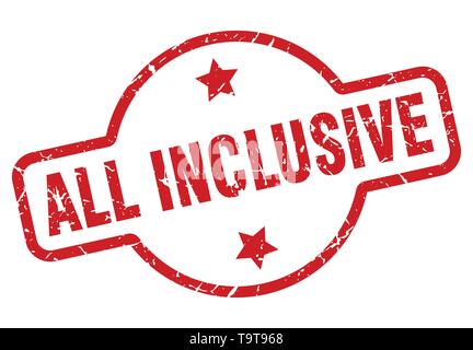 all inclusive stamp isolated on white Stock Vector Image & Art - Alamy