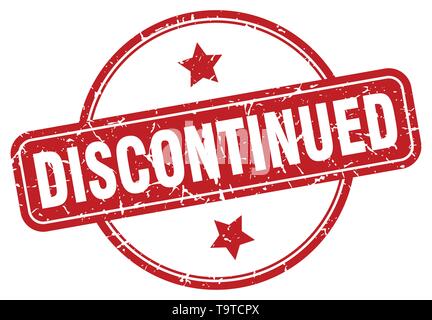 discontinued vintage round isolated stamp Stock Vector Image & Art - Alamy