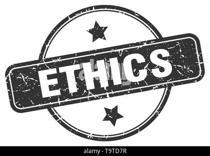 ethics stamp. ethics vintage gray label. Sign Stock Vector Image & Art ...