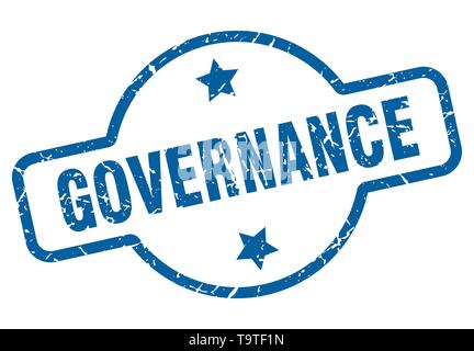 governance stamp. governance vintage blue label. Sign Stock Vector ...