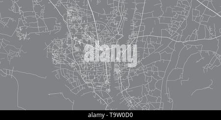 Urban vector city map of Narayanganj, Bangladesh Stock Vector Image ...