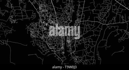 Urban vector city map of Narayanganj, Bangladesh Stock Vector Image ...