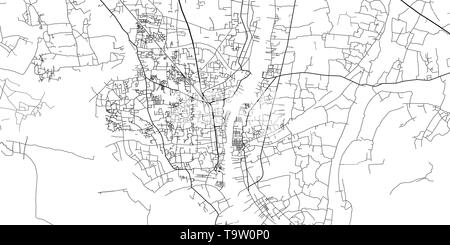 Urban vector city map of Narayanganj, Bangladesh Stock Vector Image ...