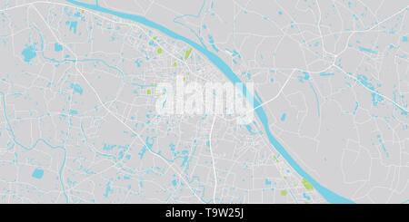 Urban vector city map of Mymensingh, Bangladesh Stock Vector Image ...