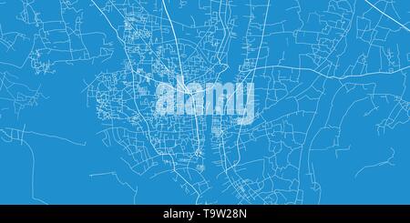 Urban vector city map of Narayanganj, Bangladesh Stock Vector Image ...