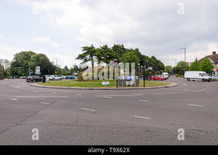 Cuckoo Corner roundabout on A127 and A1159 junction in Southend on Sea ...