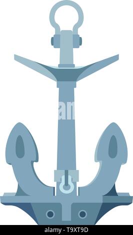 anchor nautical gray element icon vector illustration design Stock ...