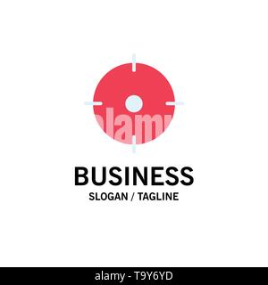 Simple circle target template. Bullseye symbol Stock Vector Art ...