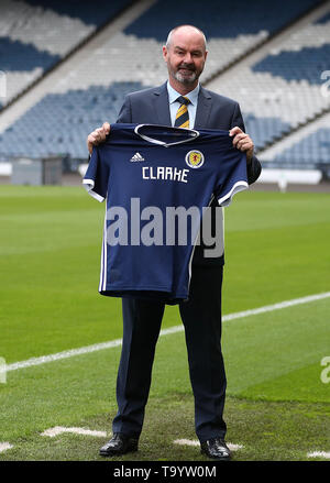 Scotland manager Steve Clarke with coach Shayne Murphy during a ...