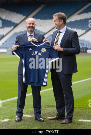 Steve Clarke (right) , Coach for the Scotland National football team ...