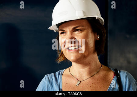 Portrait of female project manager on construction site Stock Photo ...