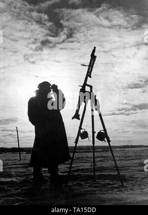 German rearguard during the retreat on the Eastern Front, 1943 Stock ...