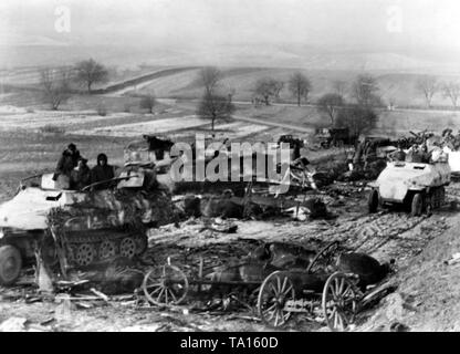 1940s Waffen SS 2nd Panzer Division Das Reich advancing on the Eastern ...