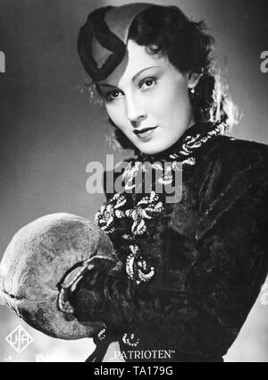 Portrait of Czech actress Lida Baarova, mistress of Joseph Goebbels ...