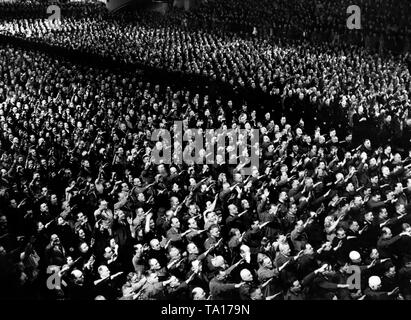 Hitler speech in Sportpalast, 1941 Stock Photo - Alamy