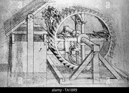 Machine Gun by Leonardo Da Vinci at Special Exhibition at in ...