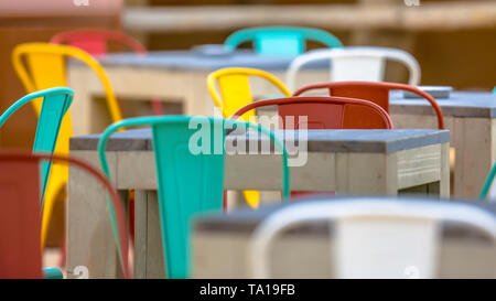 Fancy chairs outside a restaurant in Santa Monica, USA Stock Photo - Alamy