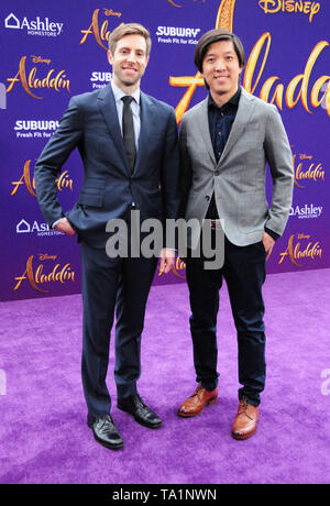 (L-R) Producers Jonathan Eirich and Dan Lin at the Disney "Aladdin" Los ...