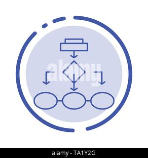 Flowchart, Algorithm, Business, Data Architecture, Scheme, Structure, Workflow Blue Icon on ...