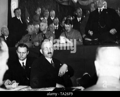 Wilhelm Frick, Adolf Hitler and Alfred Hugenberg in Bad Harzburg 1931 ...