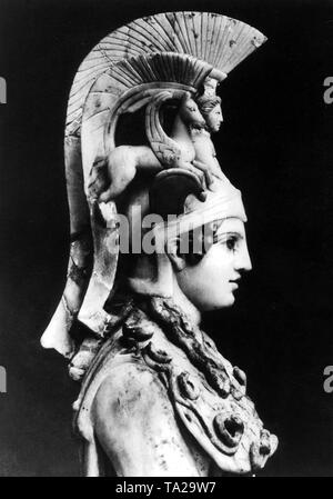 Athena, daughter of Zeus. Roman replica of the Athena Parthenos by ...